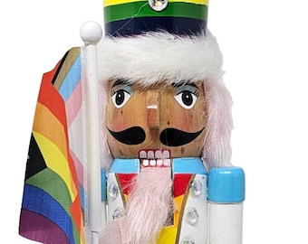 Pastel Rainbow Unicorn Christmas Wood 13 Nutcracker Personalized - Etsy