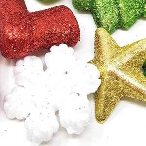 Snowflake Glitter White and Silver Foam Scatter Vase or Bowl Filler 40 ...