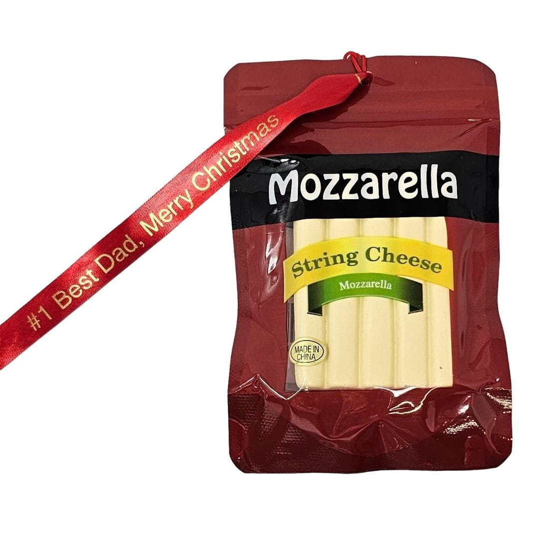 Mozzarella String Cheese Sticks Snack Christmas Ornament - Personalized ...
