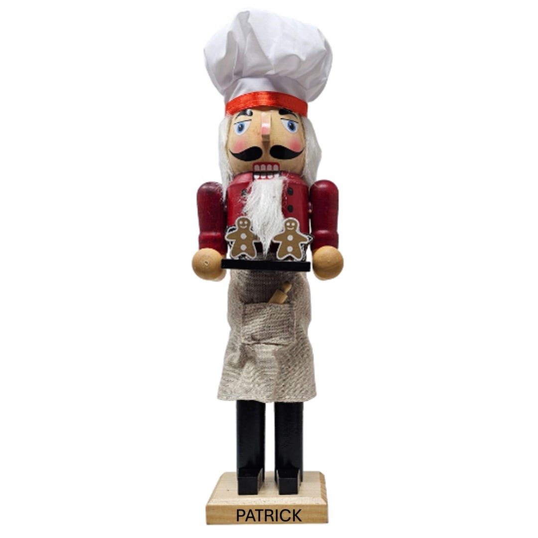 Holiday Gingerbread Baker 14" Christmas Nutcracker - Personalized Gift ...