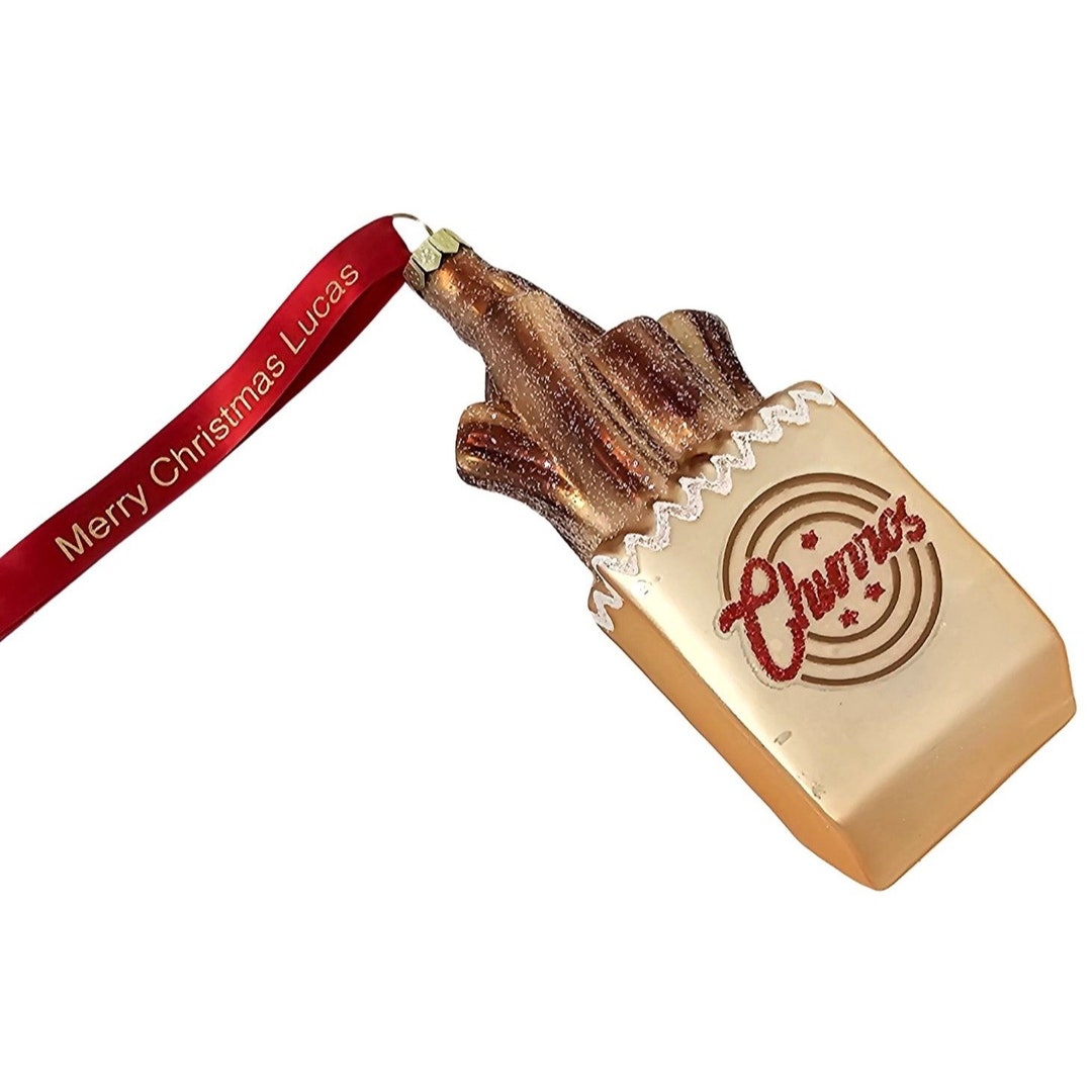 5.5 Churros Glass Ornament Personalized Christmas Gift - Etsy