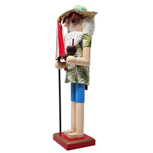 Beach Bum Surfing Umbrella and Drink Christmas 15" Nutcracker ...