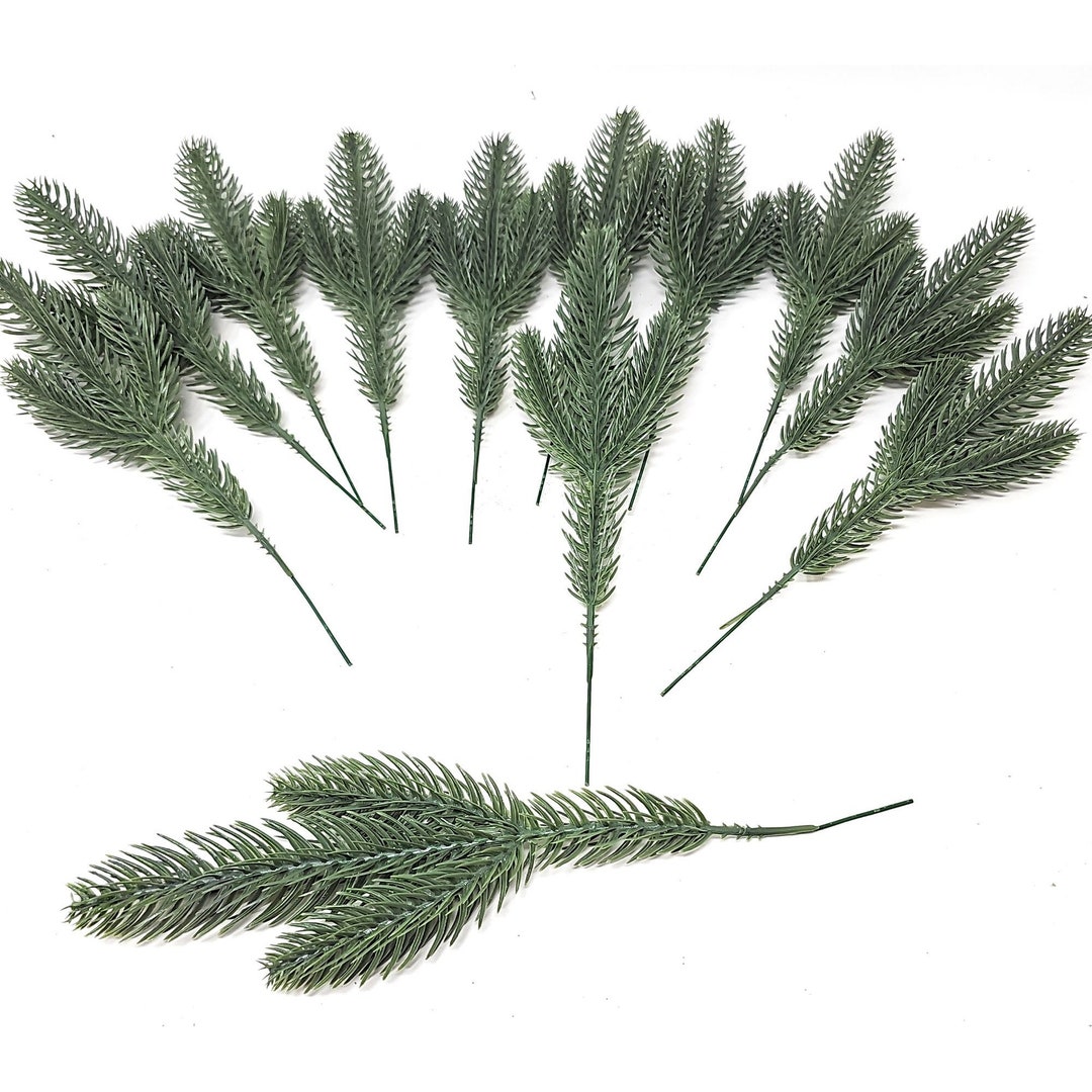 10 Pine Sprigs Filler Floral Picks set of 12 - Etsy