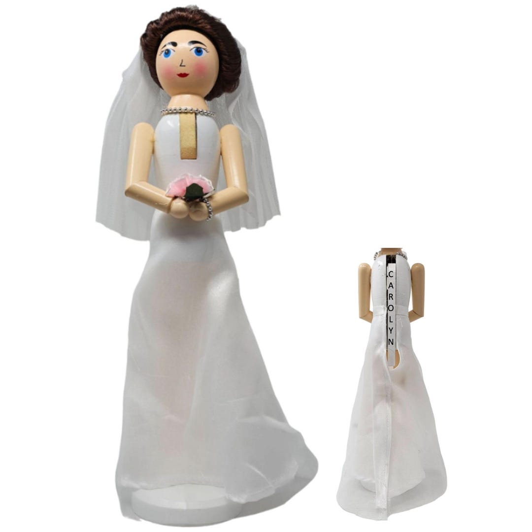 Bride Wedding Day Anniversary 16 Christmas Nutcracker Personalized Gift ...