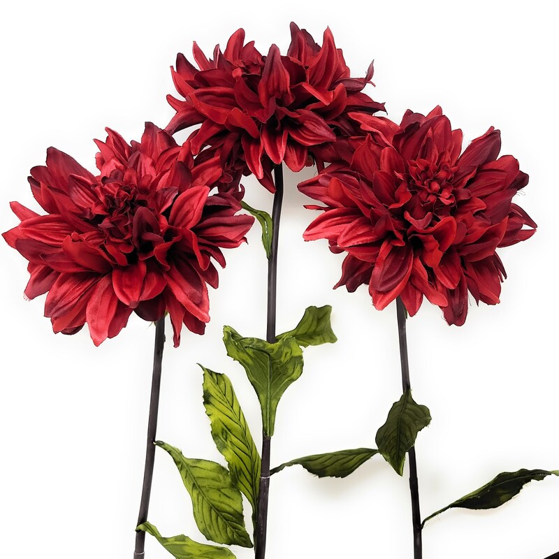 Burgundy Dahlia Fake - Etsy