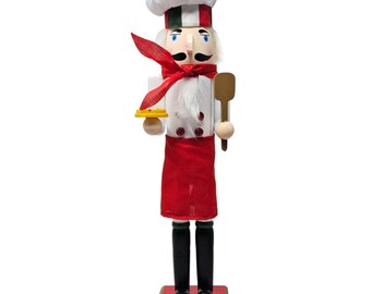 French Chef Christmas Wood 16" Nutcracker - Personalized - Etsy