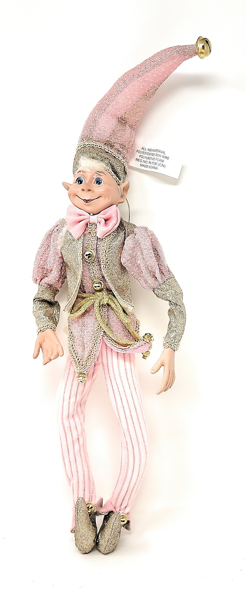 16 Fabric Rose Gold Positionable Vintage Pink Elf - Etsy