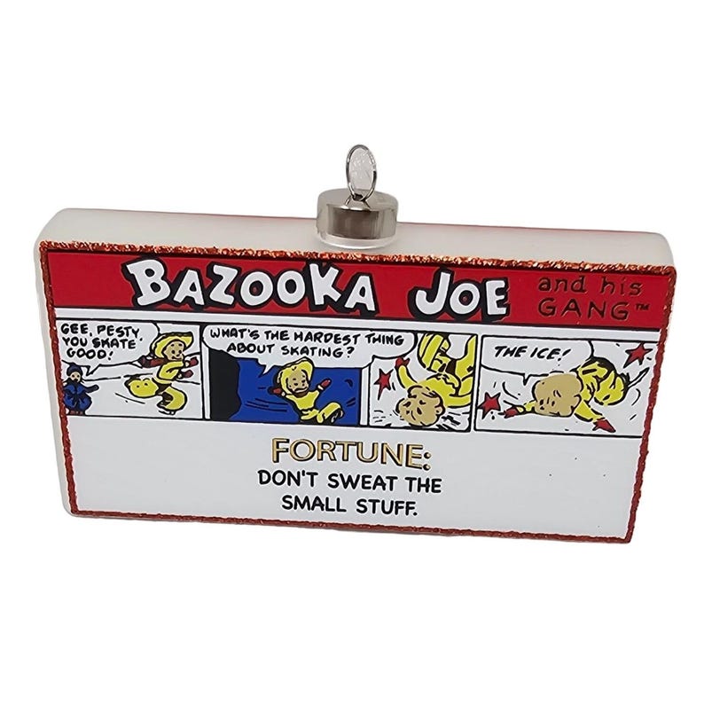 Original Bazooka Bubble Gum Cartoon Glass Christmas Ornament ...