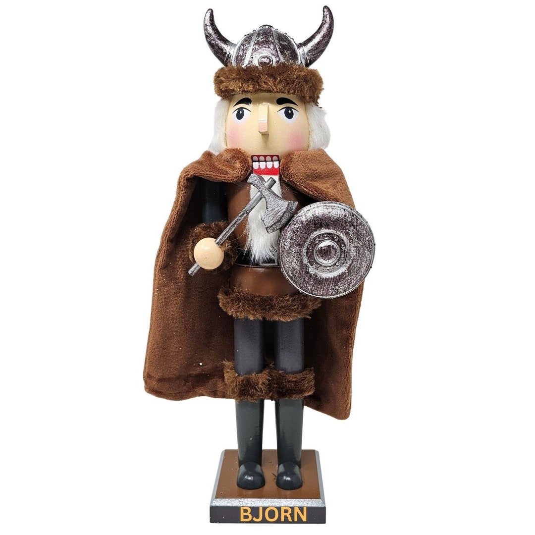 Viking Medieval 14.5" Wood Nutcracker - Personalized Christmas Gift - Etsy