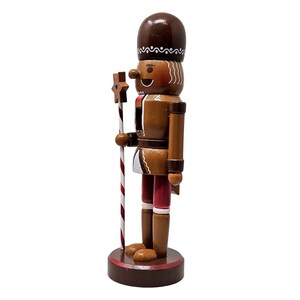 Gingerbread Man With Peppermint Star Staff 8" Christmas Nutcracker ...