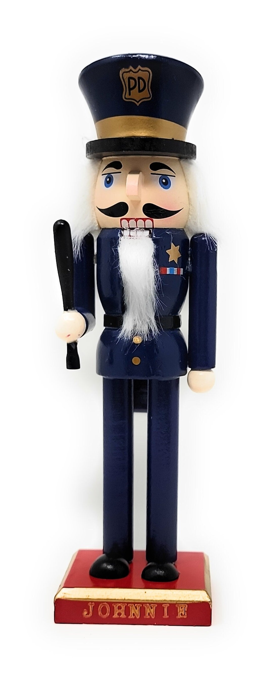 Policeman Police Blue Uniform Wood 10 Nutcracker Personalized - Etsy