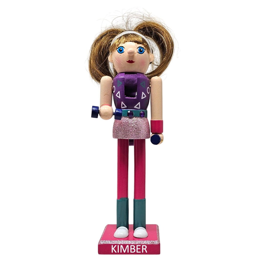Female Weight Lifter Gym Exercise Athlete 10" Wood Nutcracker ...