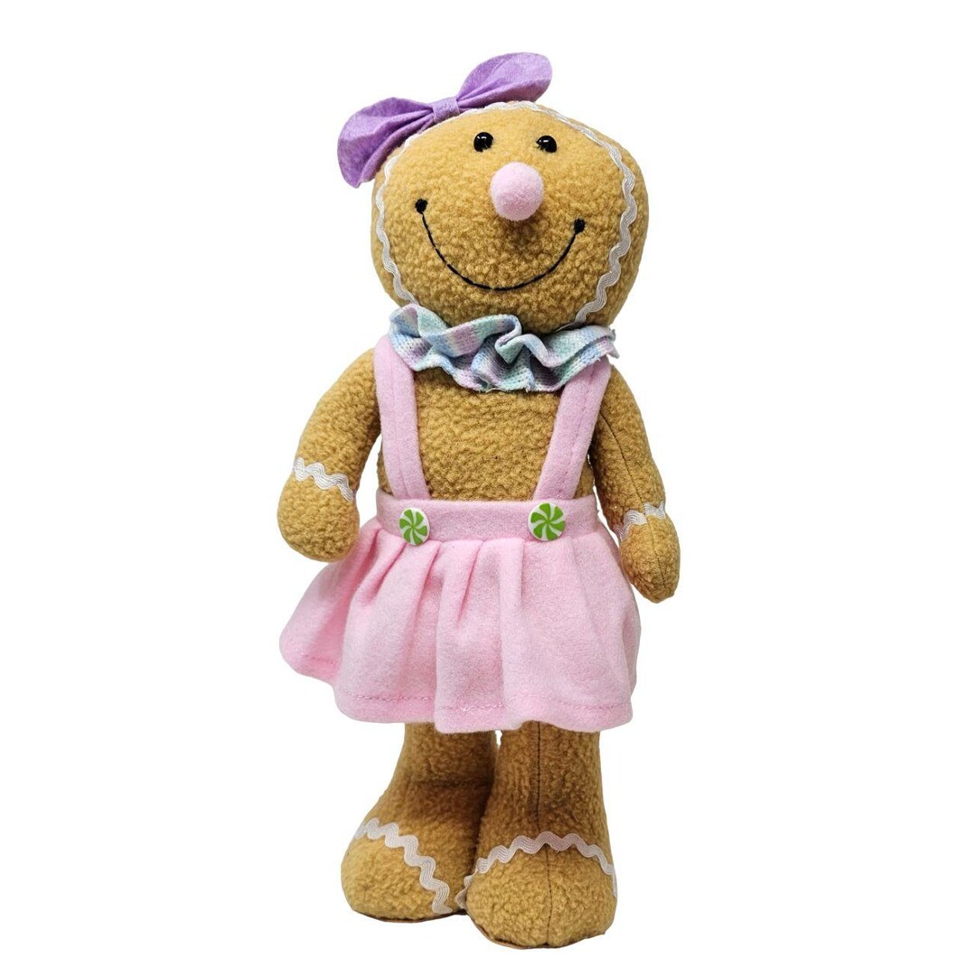 Plush 14 Pastel Upright Gingerbread Girl Candy Christmas Decor - Etsy