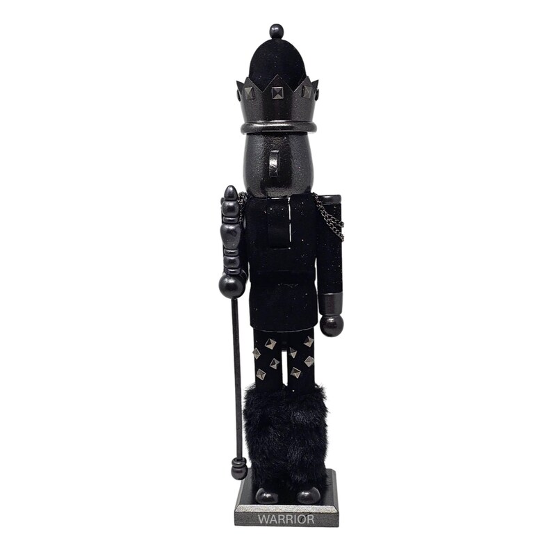 Total Black Gothic Goth Soldier 16" Wood Nutcracker - Personalized ...
