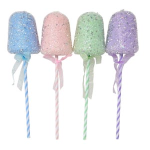 Sweet Pastel Gumdrop Candy Picks (set of 4) for Wreaths, Centerpieces ...