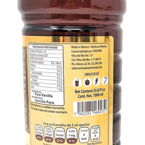 Usumacinta Pure Natural Mexican Clear Vanilla Extract, 33.8 Ounces ...