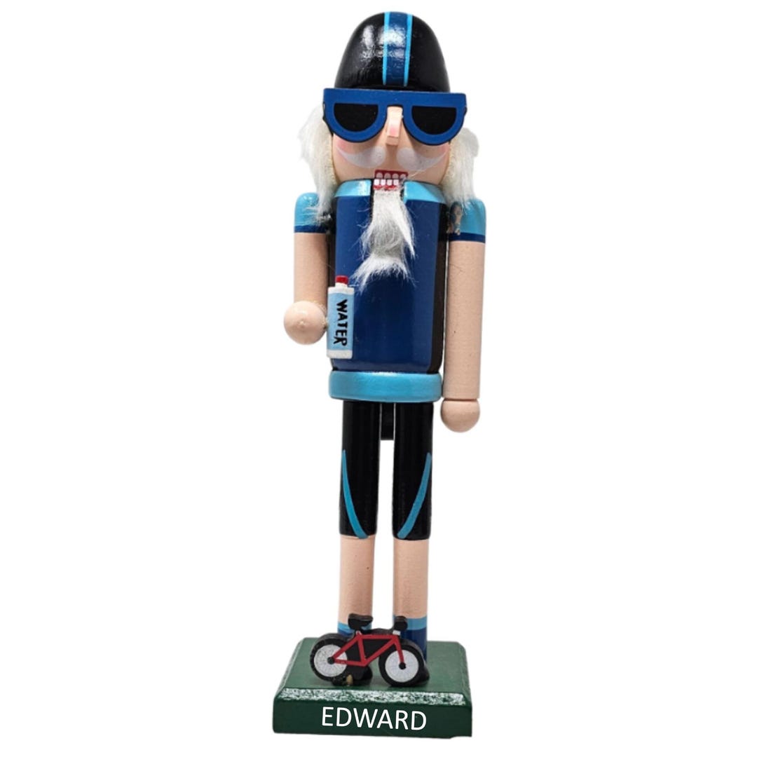 Cyclist Bicycle Bike Rider Biking 10" Christmas Nutcracker ...