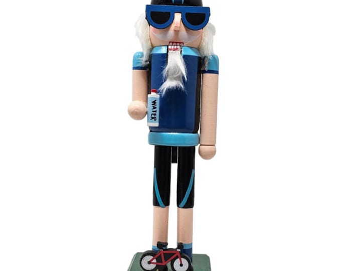 Cyclist Bicycle Bike Rider Biking 10" Christmas Nutcracker ...