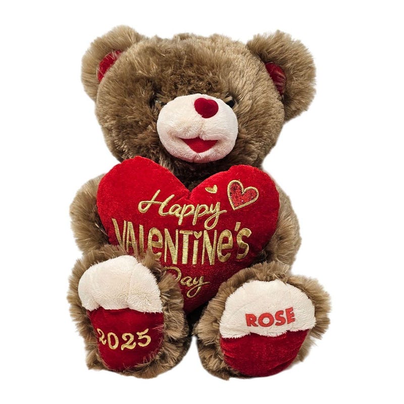 Valentine Teddy Bear - Etsy