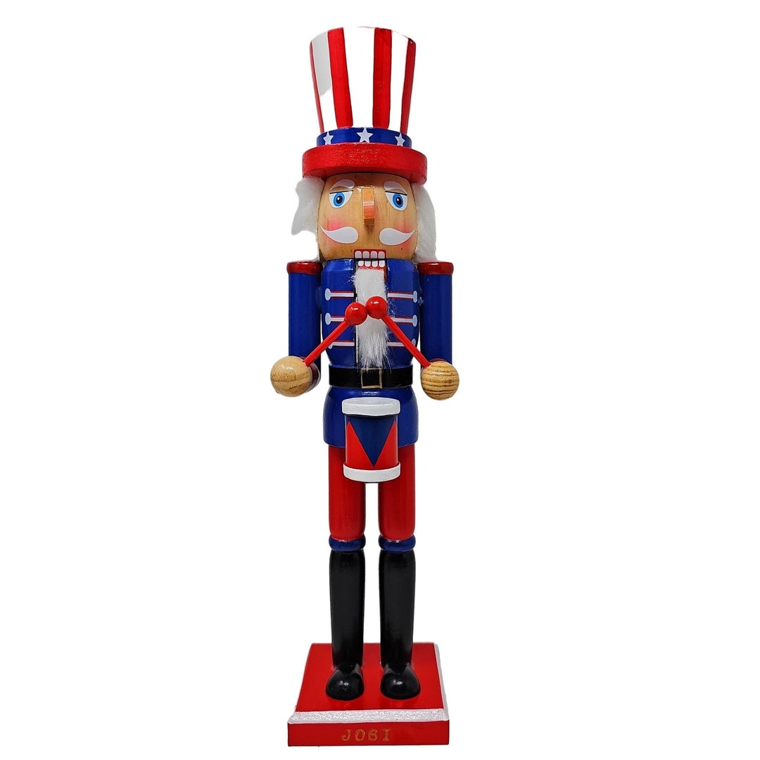 Military Patriotic Veteran 15" Nutcracker With Soldier Drummer ...