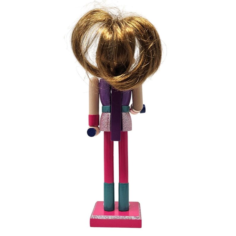 Female Weight Lifter Gym Exercise Athlete 10" Wood Nutcracker ...