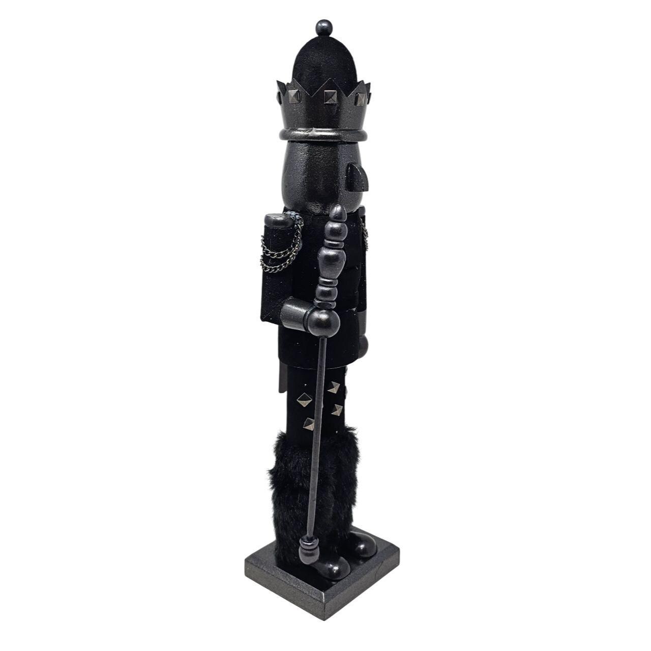 Total Black Gothic Goth Soldier 16" Wood Nutcracker - Personalized ...