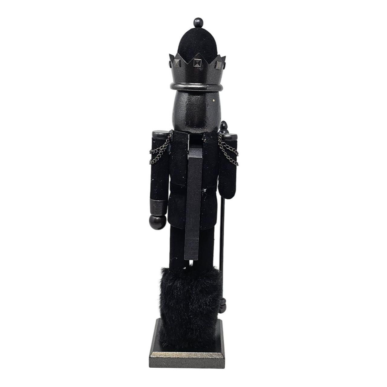 Total Black Gothic Goth Soldier 16" Wood Nutcracker - Personalized ...