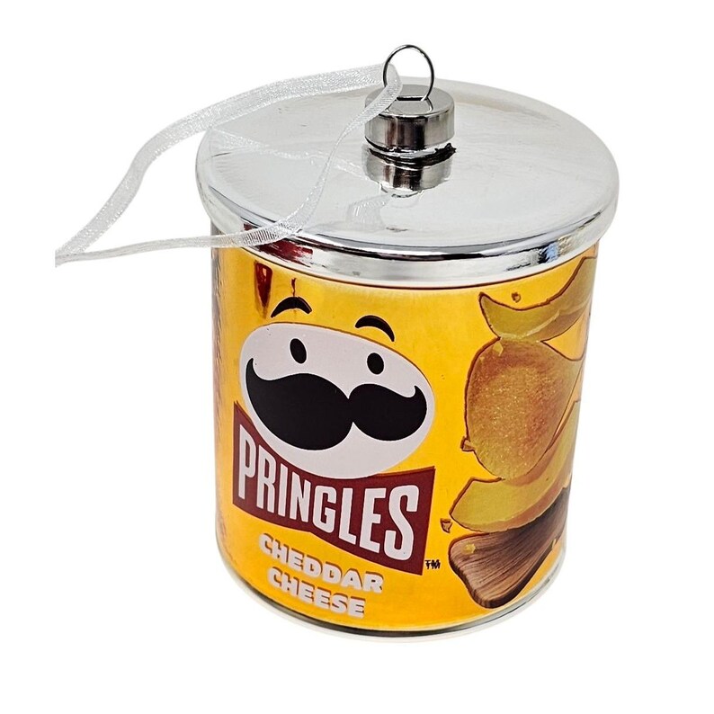 Pringles Potato Chips Cheddar Cheese Glass Ornament - Personalized ...
