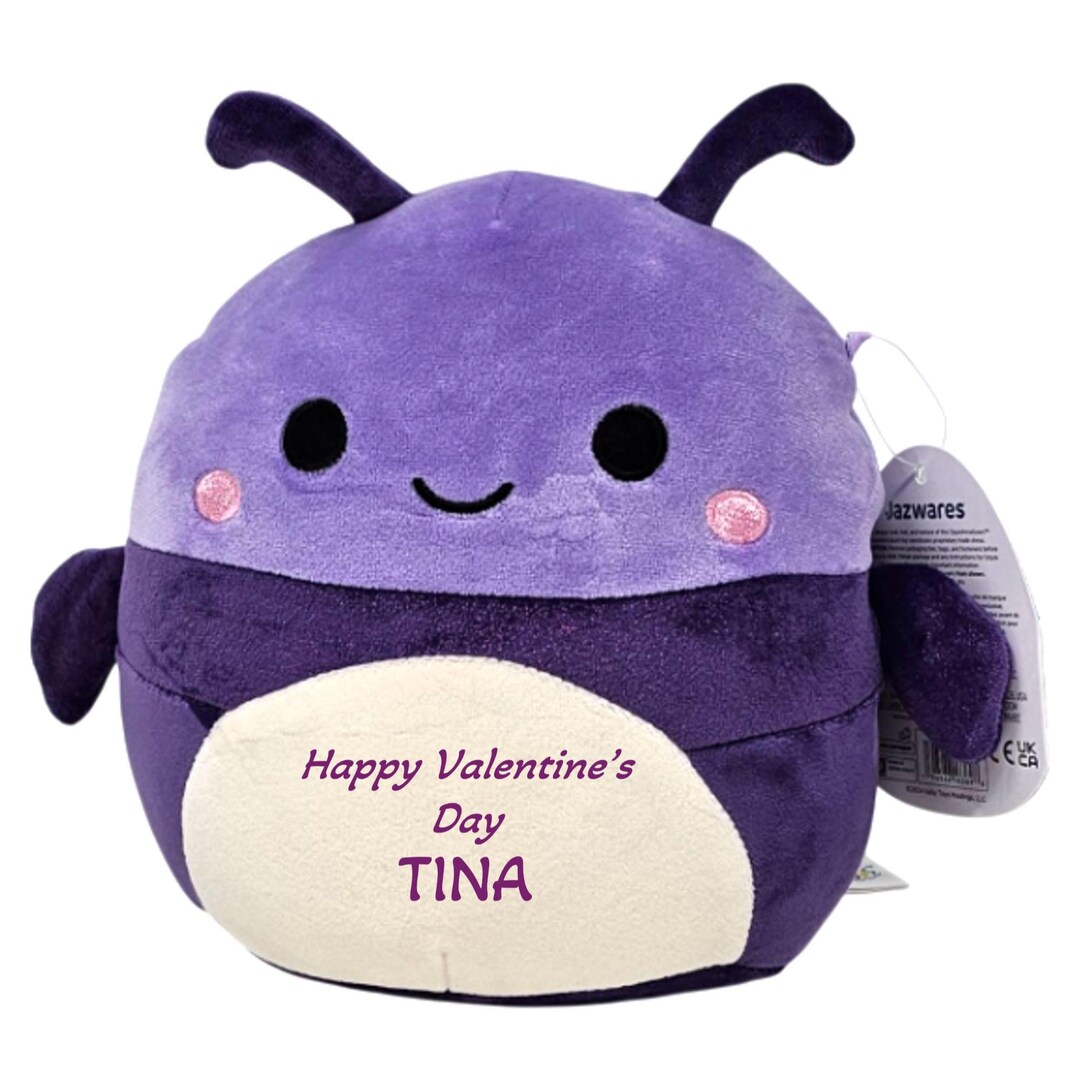 Axel the Beetle 8" Squishmallows Purple Cuddly Friend - Personalized ...