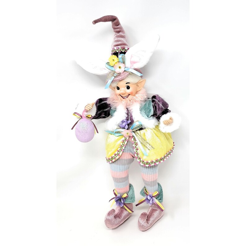 Easter Elf 18" Girl Bunny Wreath Attachment, Home Decor - Etsy