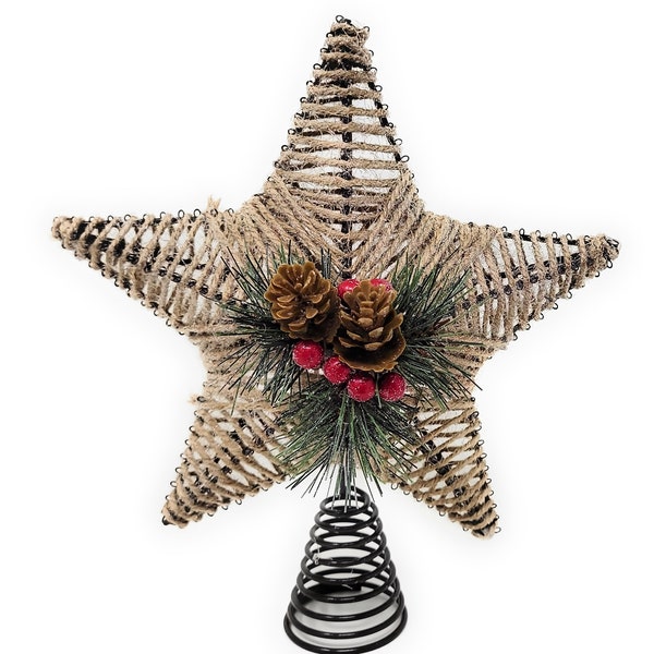 Rustic Tree Topper - Etsy