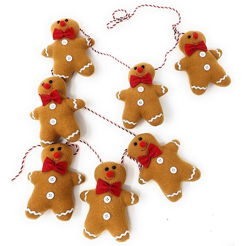 Gingerbread Garland - Etsy