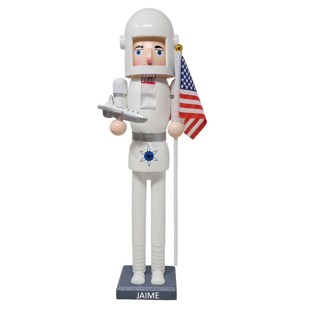 Astronaut Space Flight Nutcracker 16 Wood Personalized Christmas Gift ...