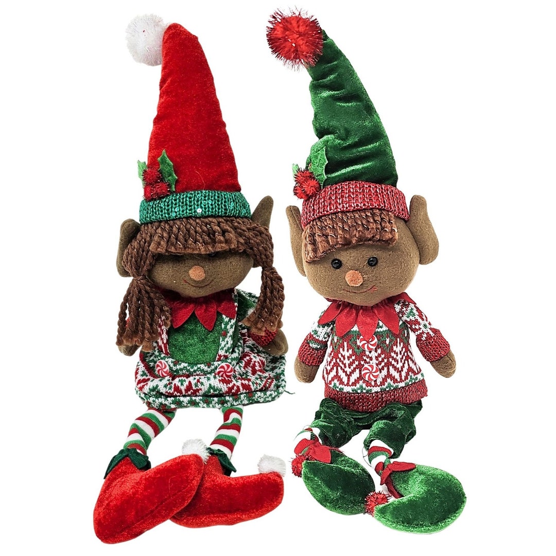 18 Ethnic Plush Elves Girl and Boy Elf Couple With - Etsy