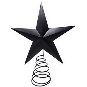 Minimalist Black Metal Star 12 Christmas Tree Topper, Party Decor - Etsy