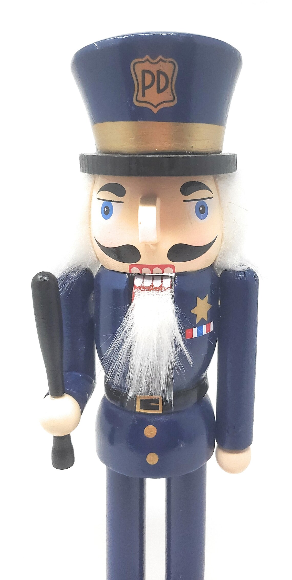 Policeman Police Blue Uniform Wood 10 Nutcracker - Etsy