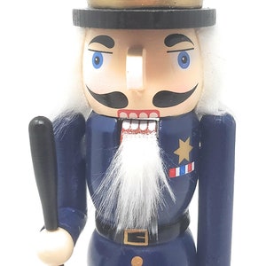 Policeman Police Blue Uniform Wood 10 Nutcracker Personalized - Etsy