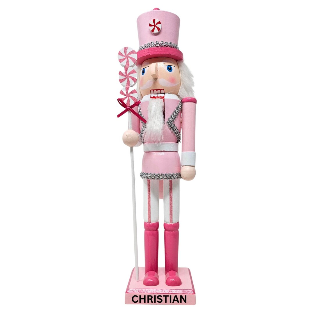 Pastel Peppermint Candy Pink Soldier 15 Christmas Nutcracker ...