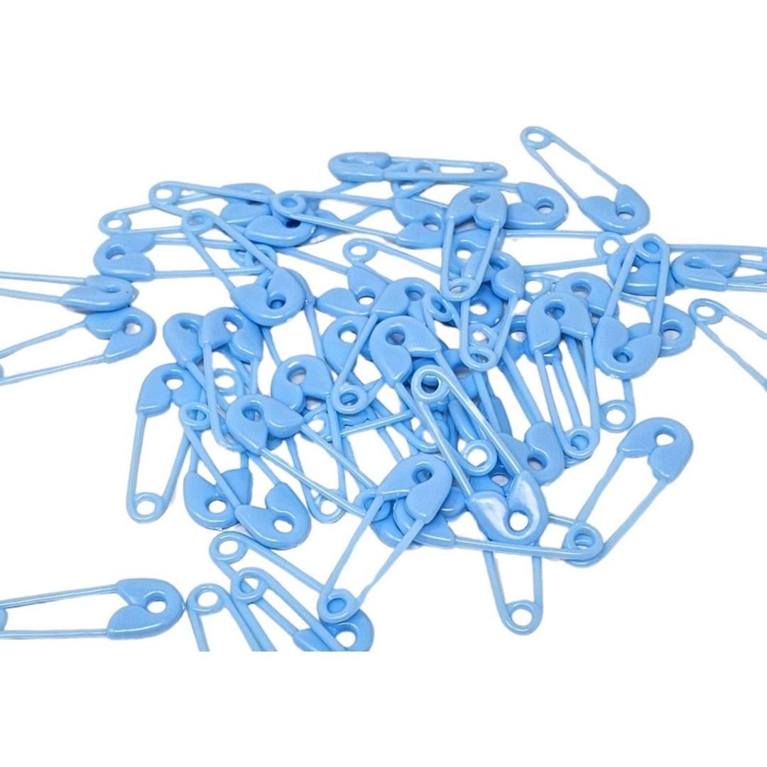 Mini Blue Diaper Pins Party Baby Shower Decor Set, Vase Fill, Table ...
