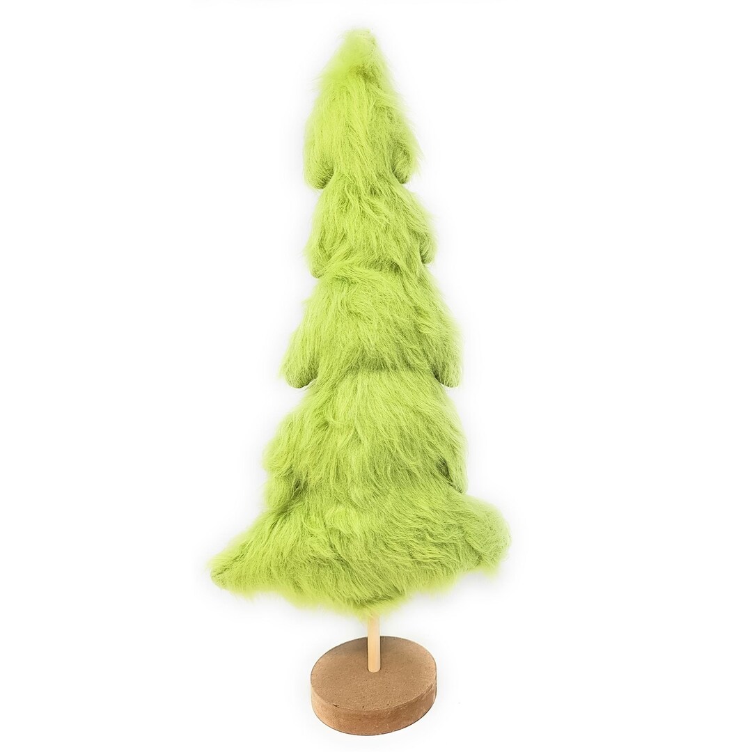 Green Furry Monster 18.5" Mini Christmas Tree - Etsy