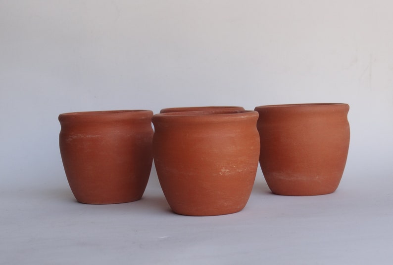 Terracotta Tea Kullad Big Set of 4 - Etsy