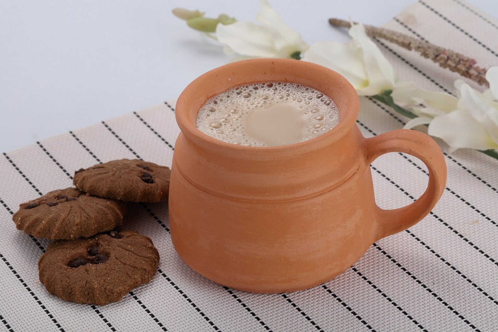 Terracotta Earthen Tea Cups Small-set of 2pc - Etsy