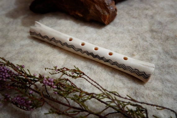 Bone Flute Inspired by Prehistoric Engravings - Etsy