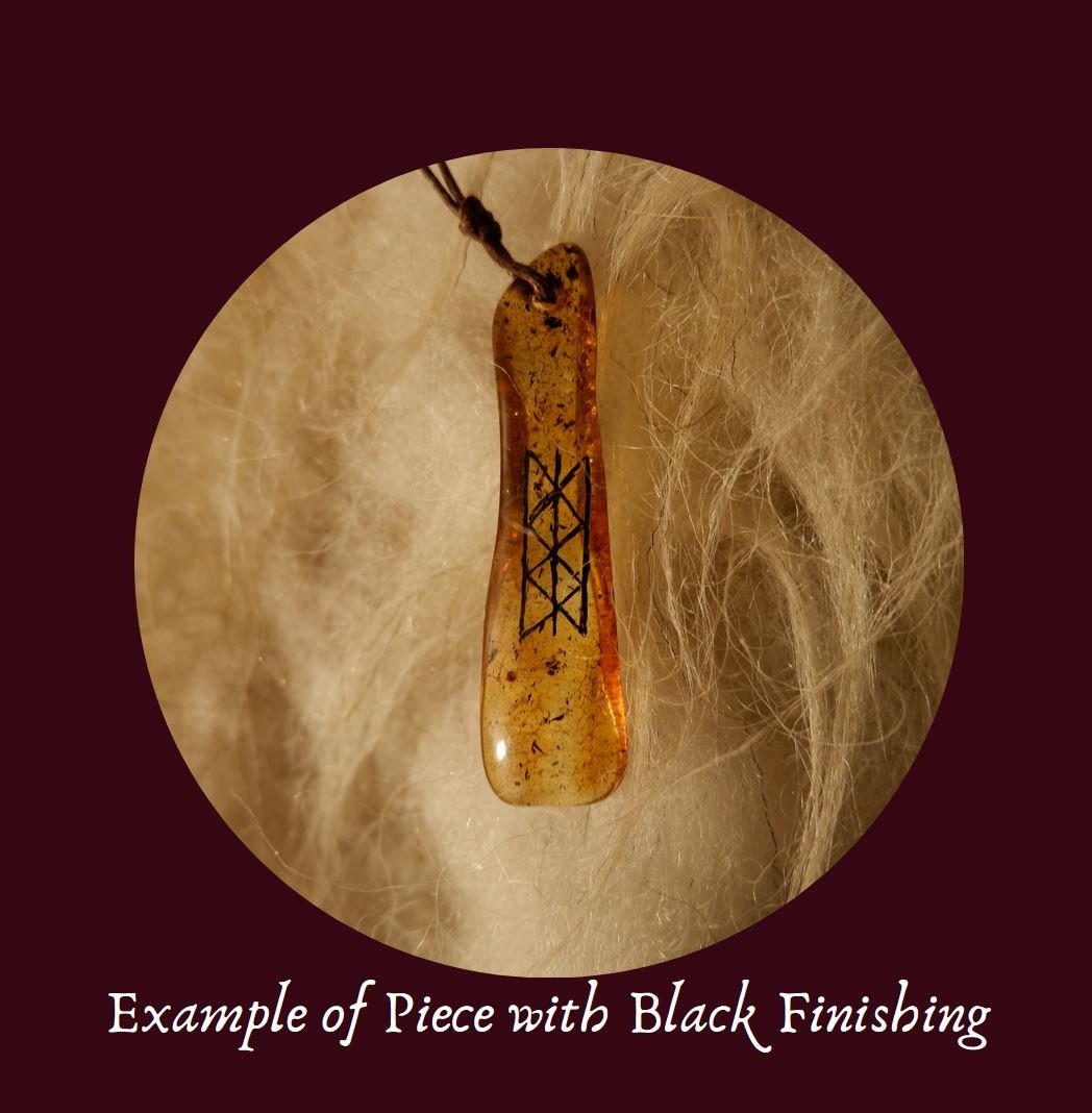 Baltic Amber 24 Runes of the Elder Futhark Premium - Etsy