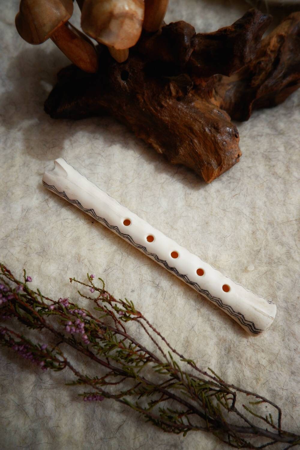 Bone Flute - Inspired by Prehistoric Engravings - Etsy