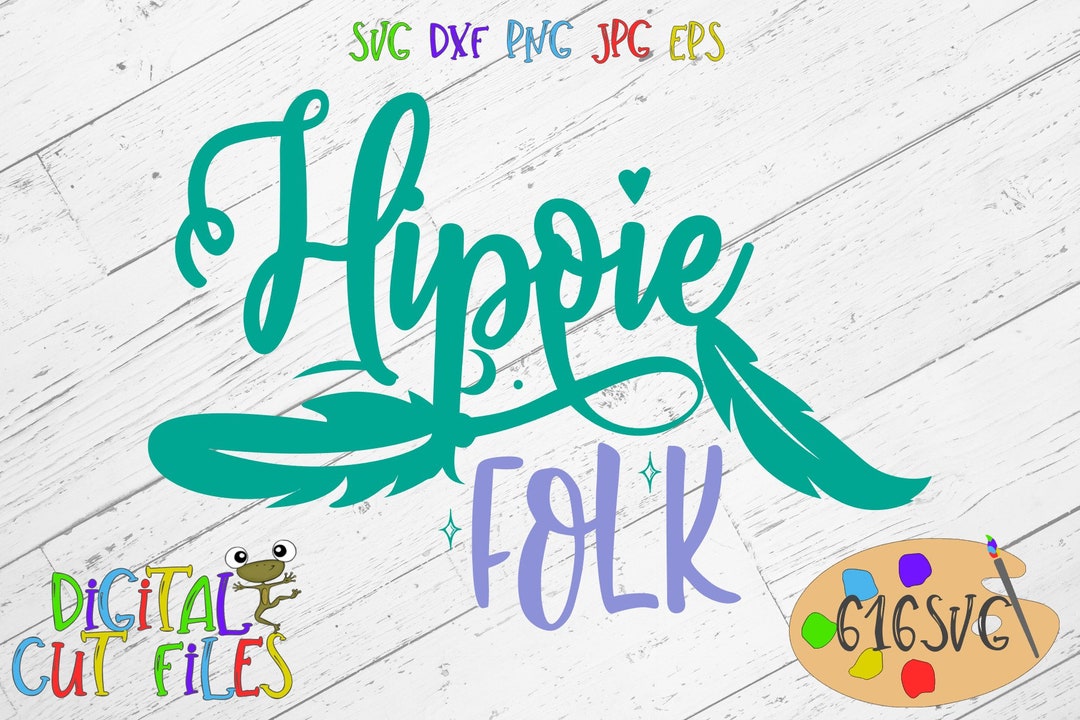 Hippie Folk SVG - Etsy