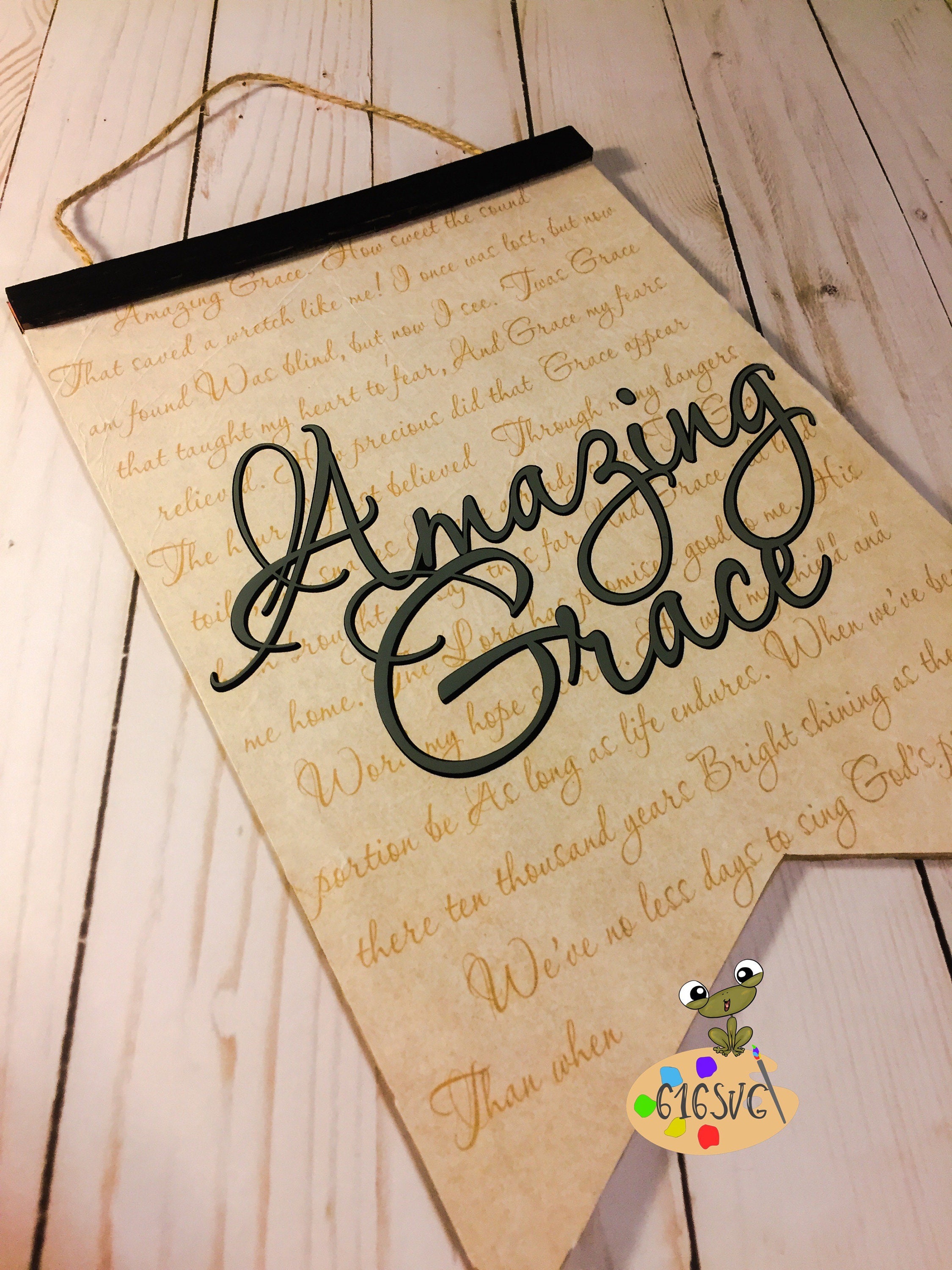 Amazing Grace Hymn SVG Laser Design UPDATED - Etsy