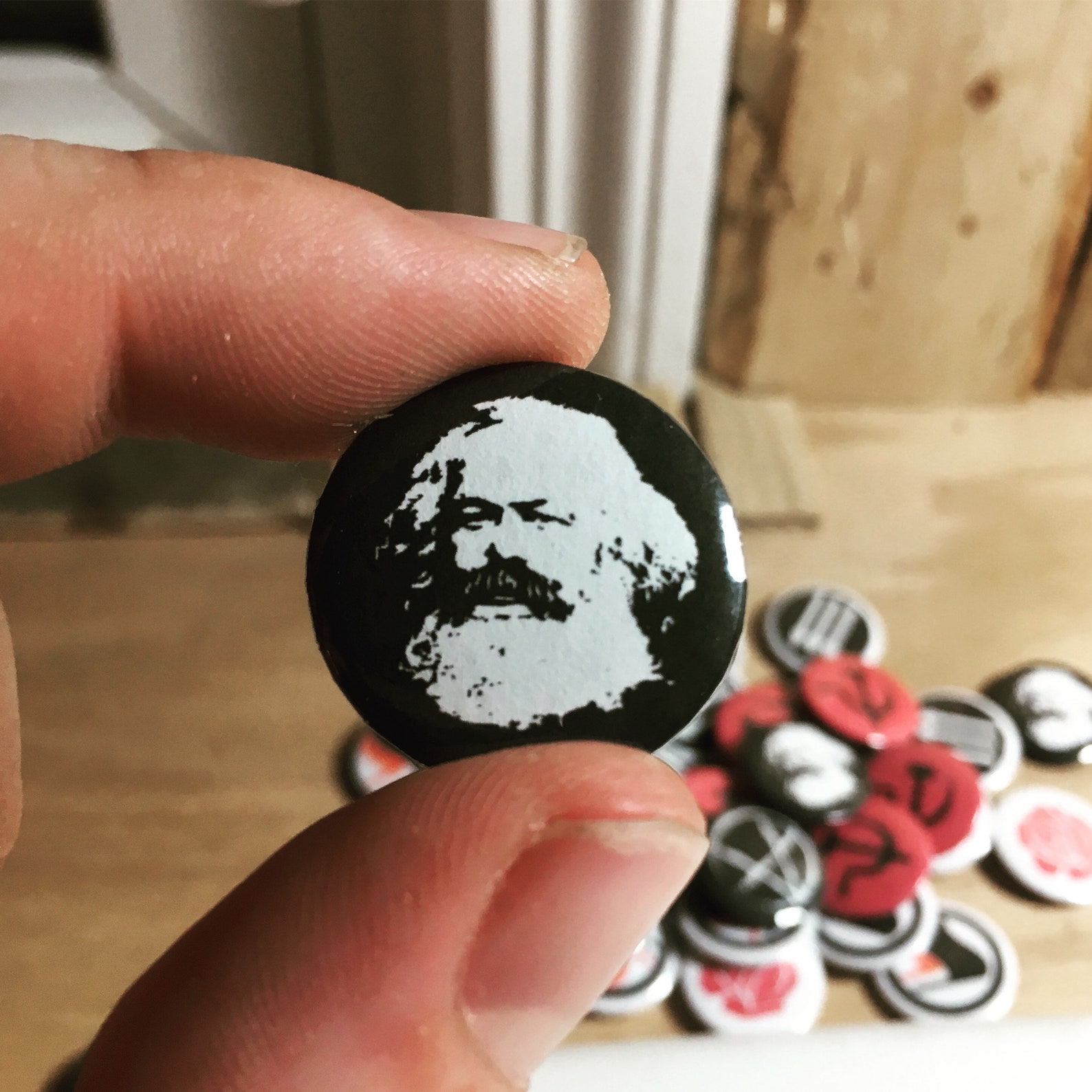 Leftist Pin Button Pack | 1", Anarchy, Antifascist, Communism, Sickle ...