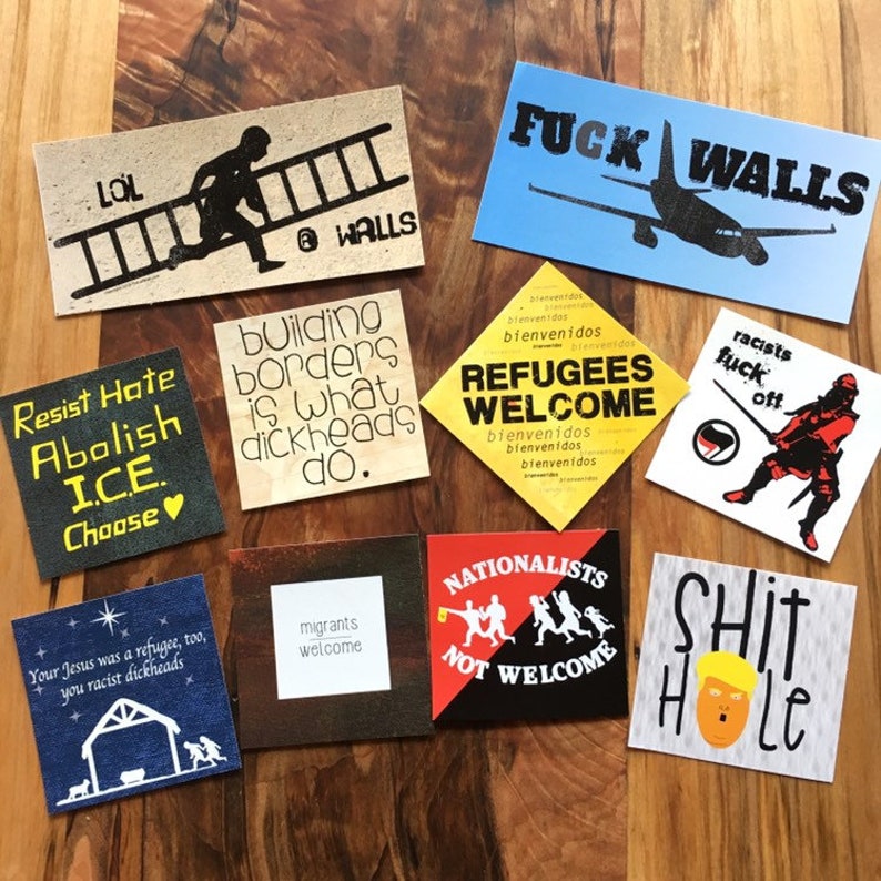 Immigration Sticker Pack Chinga La Migra Migrants Refugees - Etsy