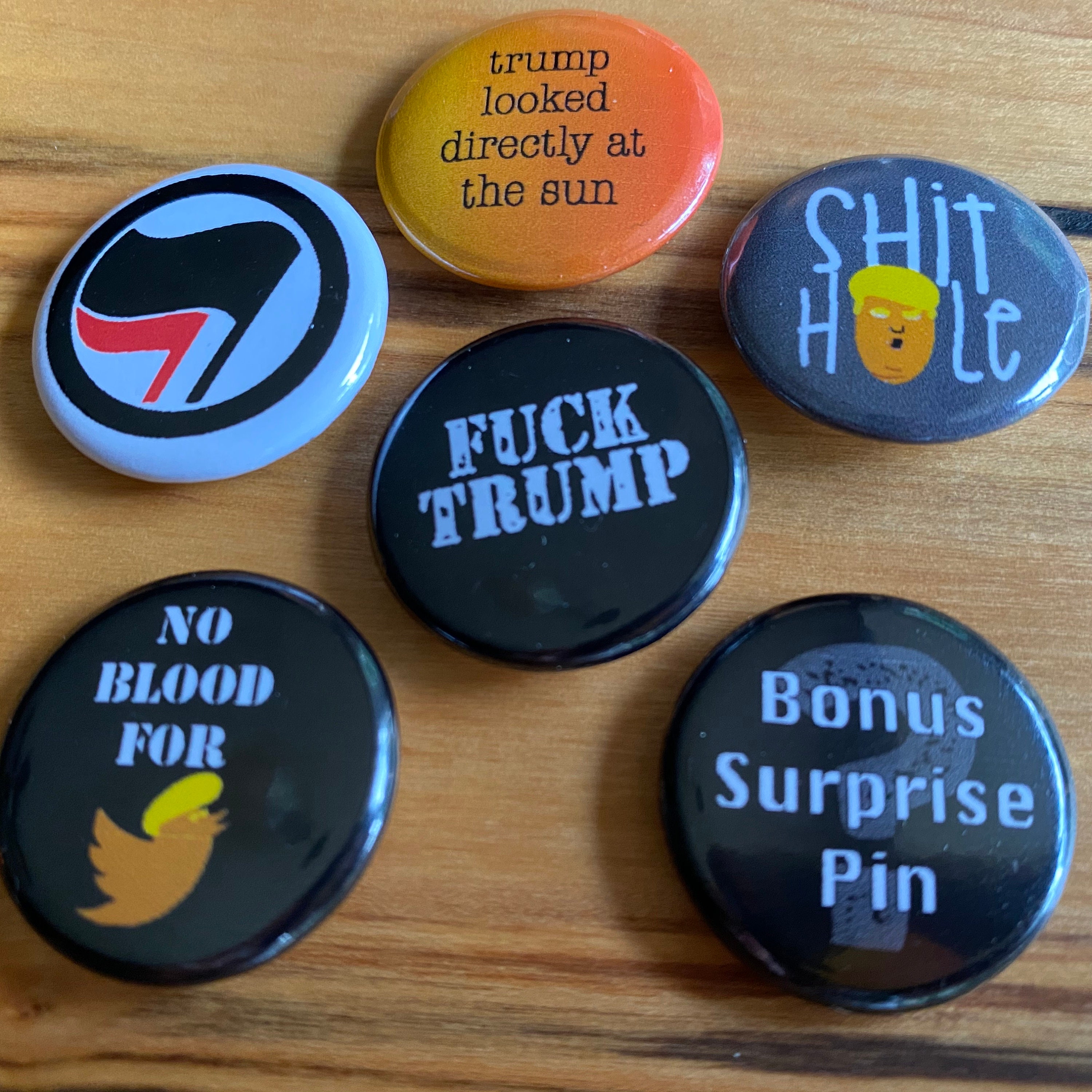 Fuck Trump Pin Button Pack 1 Eat the Rich No War but - Etsy